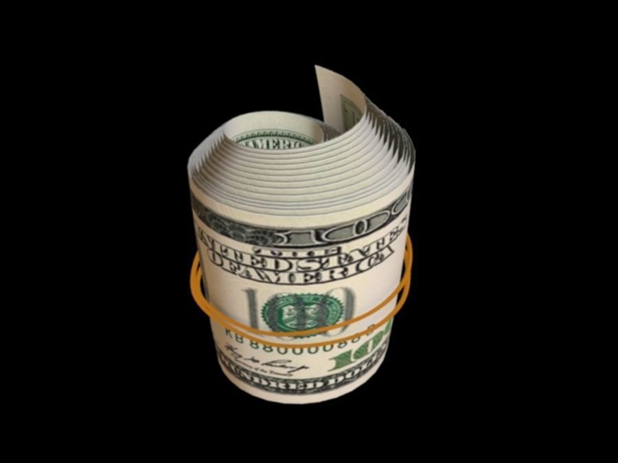 3D model cash dollars VR / AR / low-poly | CGTrader