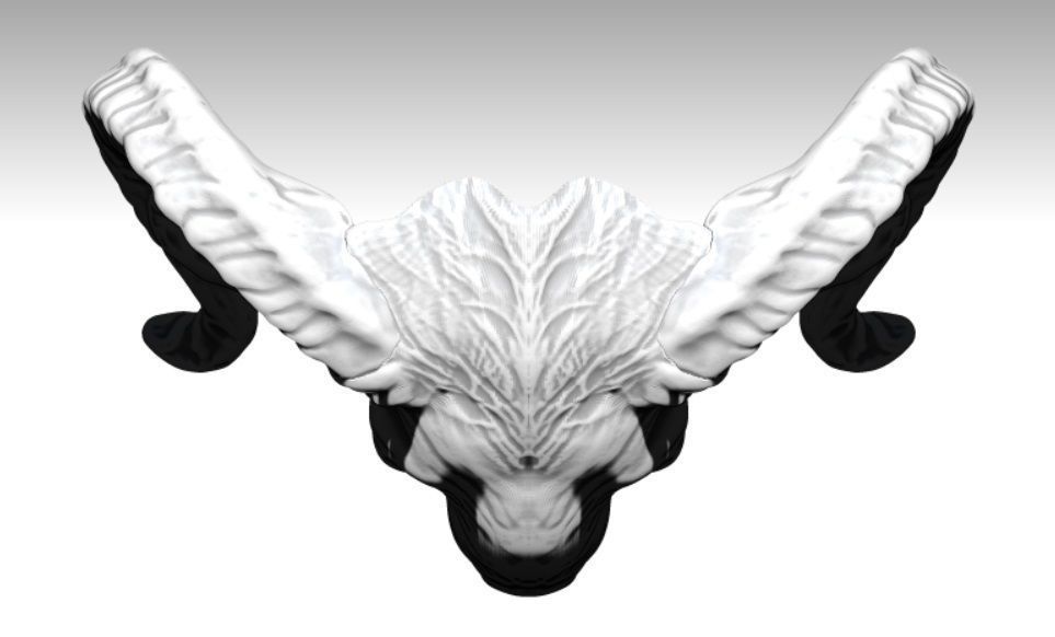 Ram head 3D model 3D printable | CGTrader