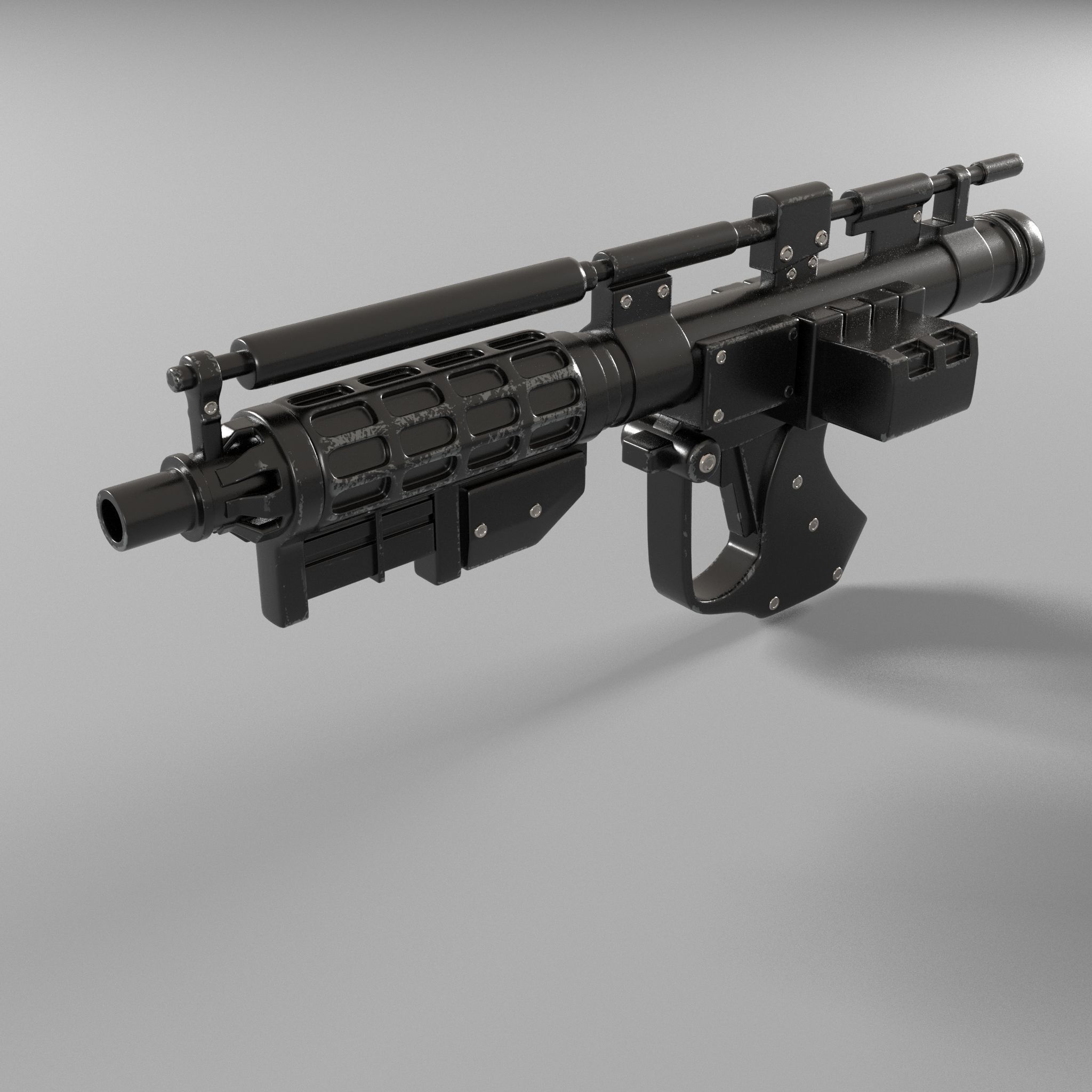 Droid Gun 3D | CGTrader