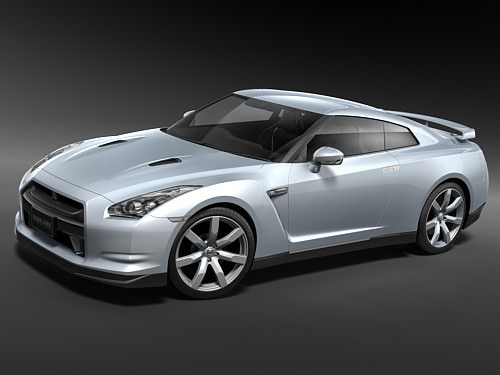 Nissan GTR 2008-2010 3D model | CGTrader