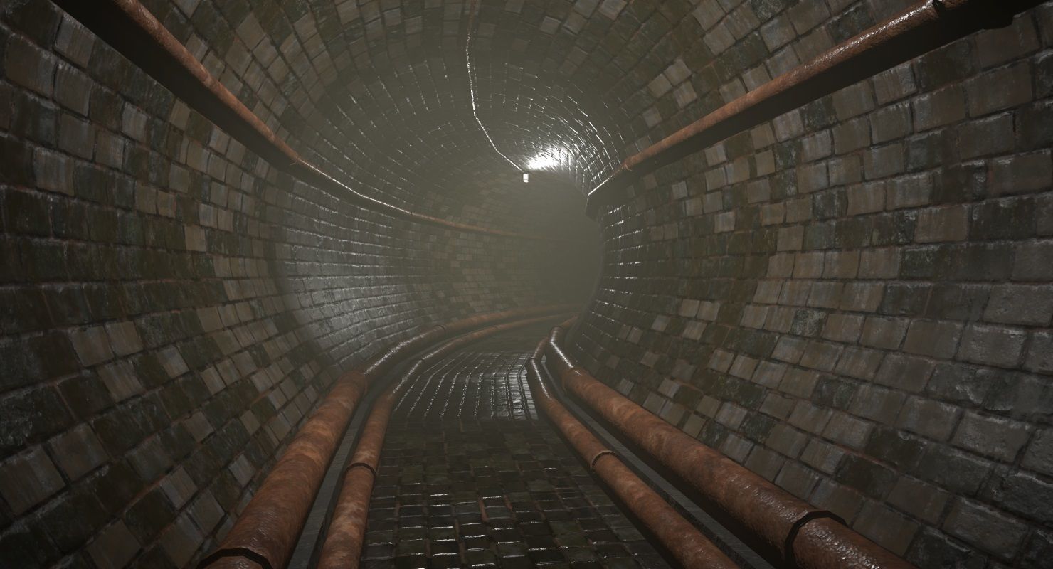3D model Modular Sewer Tunnels PBR VR / AR / low-poly | CGTrader