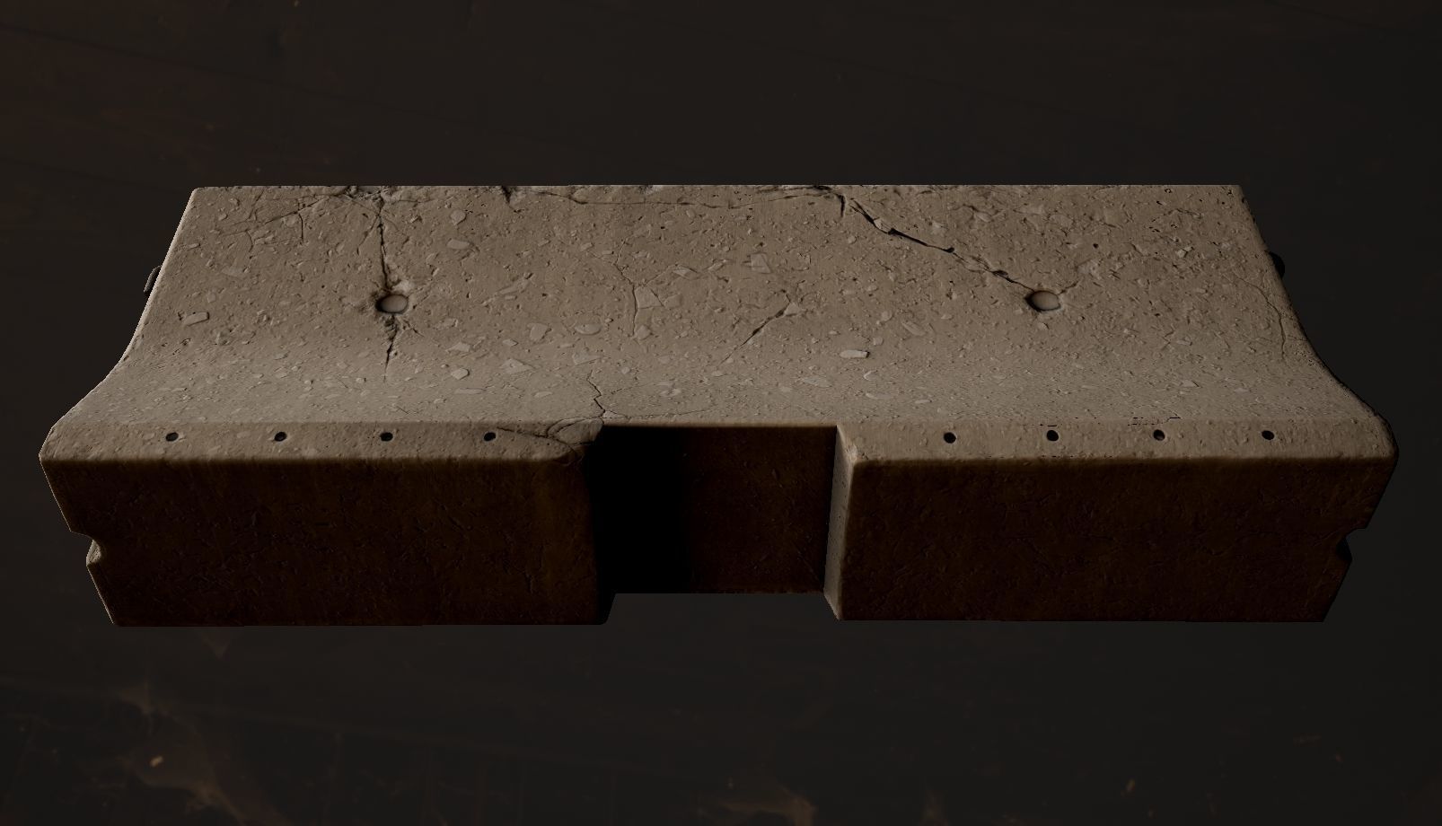 Concrete block free VR / AR / low-poly 3D model | CGTrader