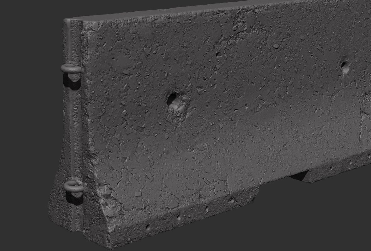 Concrete block free VR / AR / low-poly 3D model | CGTrader