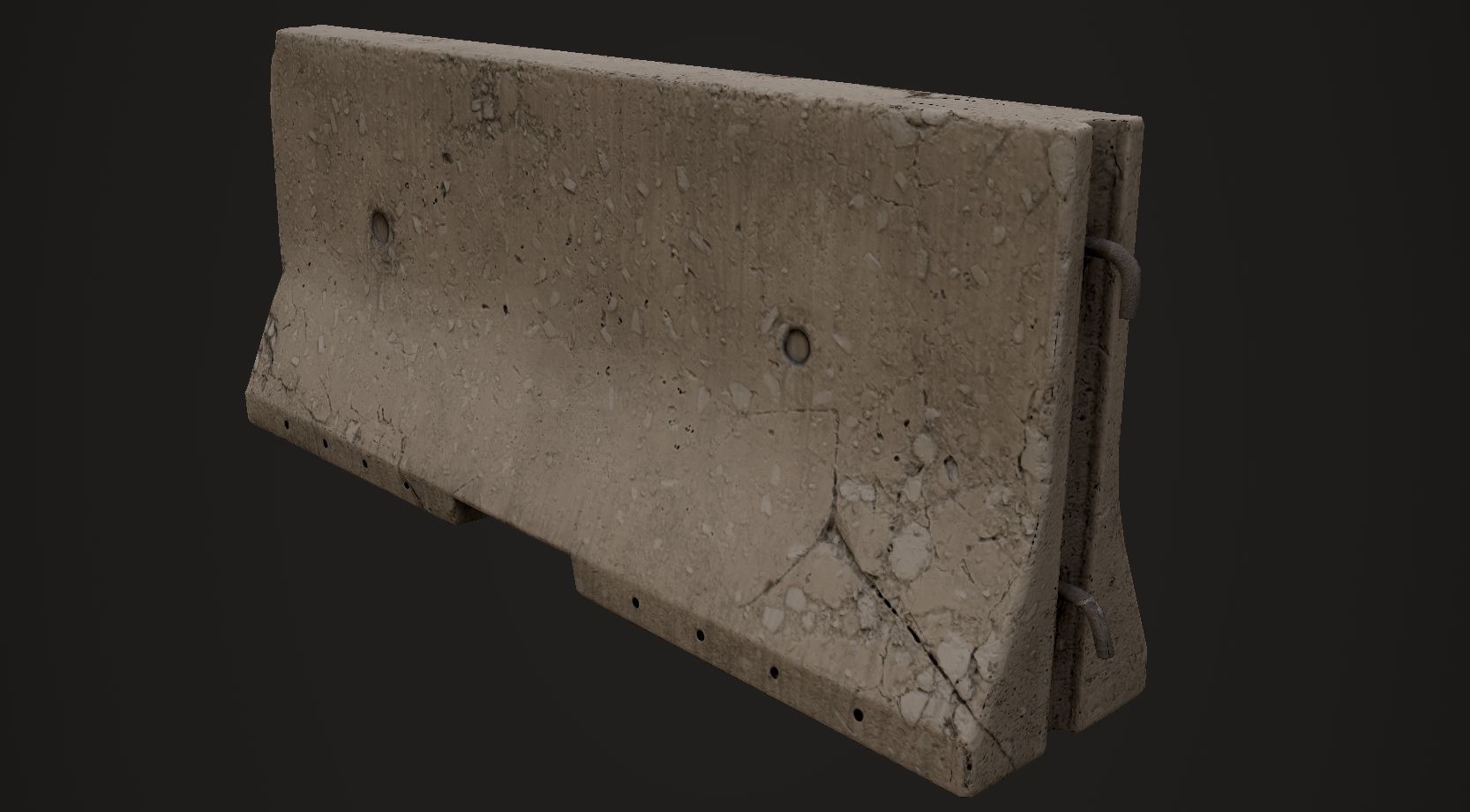 Concrete block free VR / AR / low-poly 3D model | CGTrader
