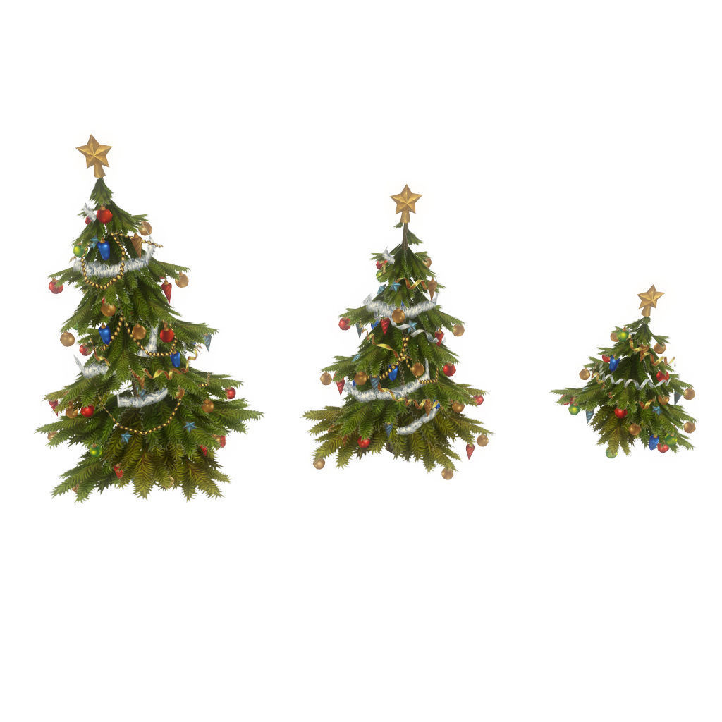 3D model Christmas Tree and Presents - Low Poly Hand Painted VR / AR ...