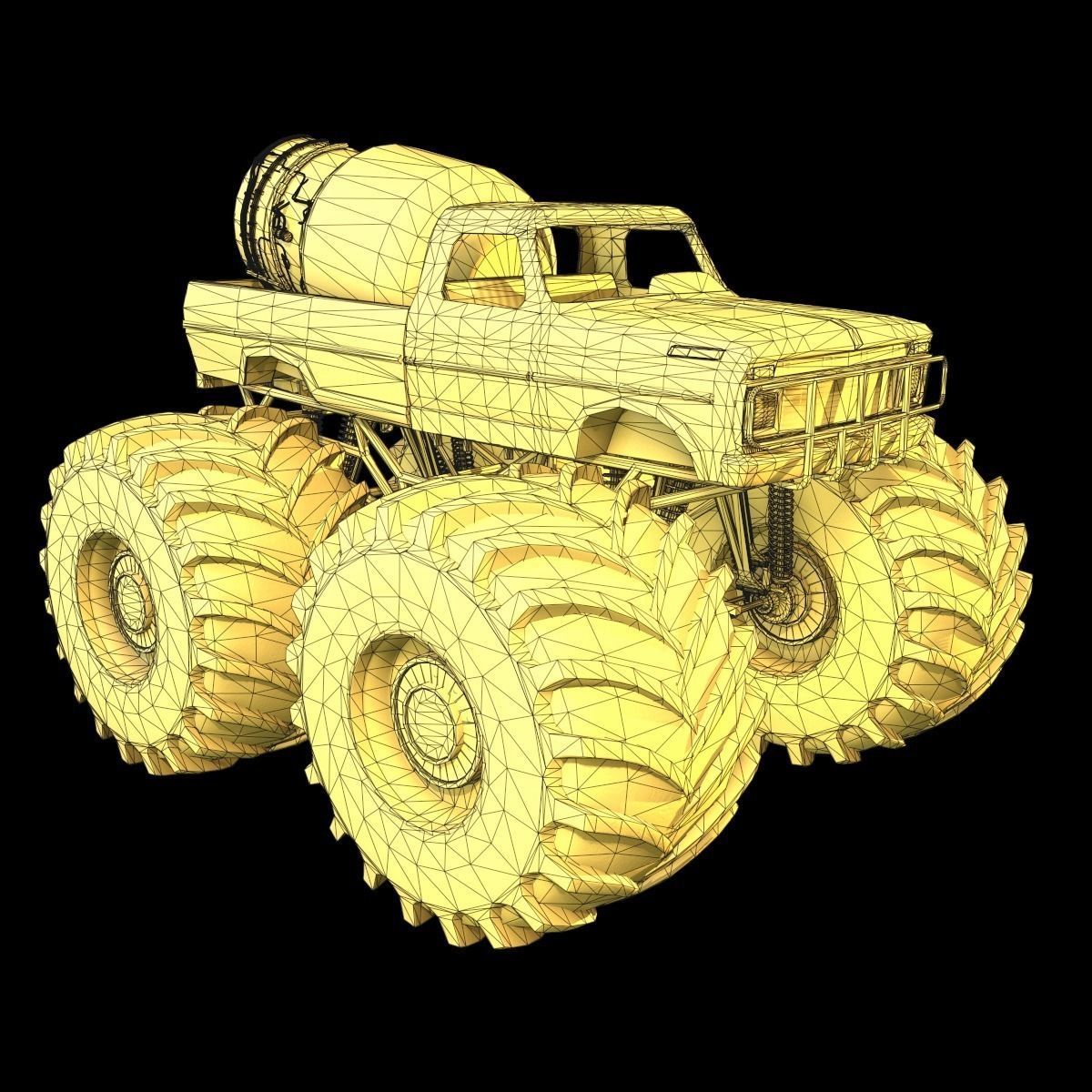 3D model Monster Truck Bigfoot PBR VR / AR / low-poly | CGTrader