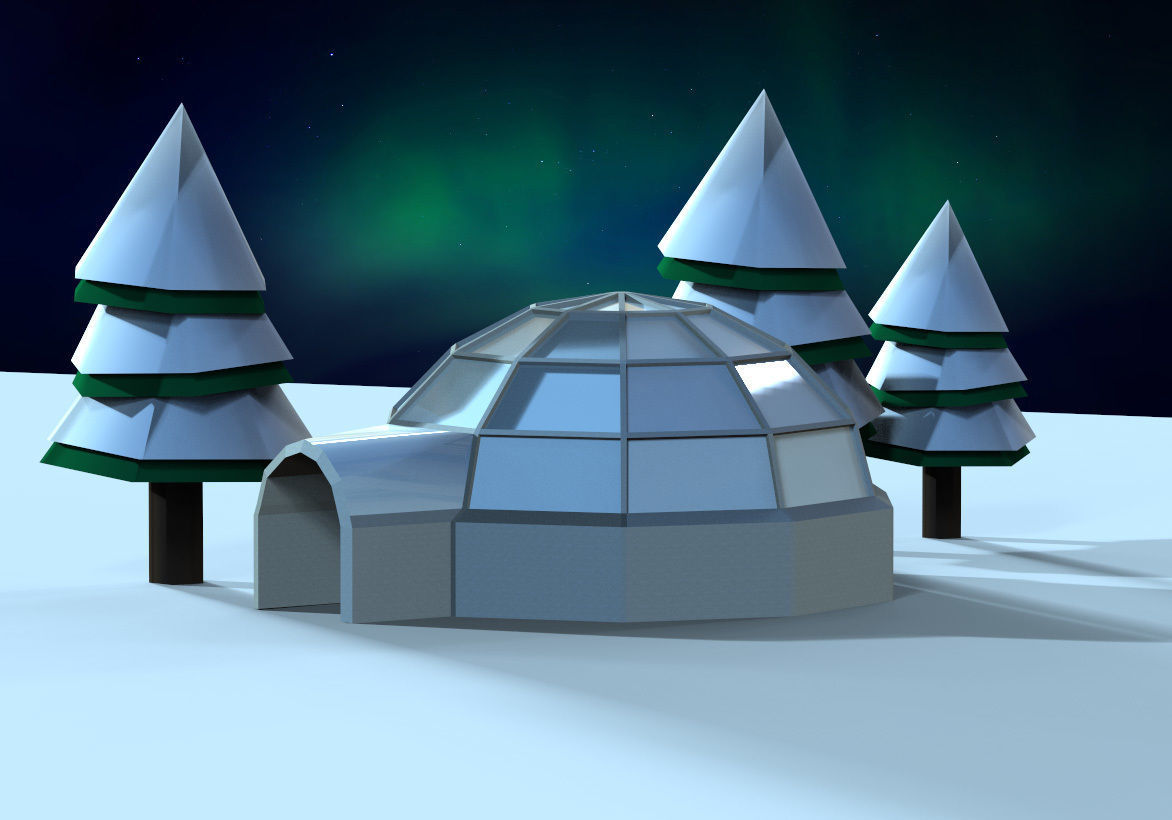 3D model Igloo VR / AR / low-poly | CGTrader