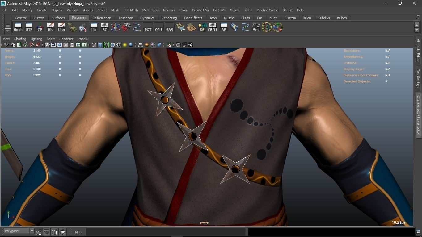 Low Poly Ninja Character free VR / AR / low-poly 3D model | CGTrader
