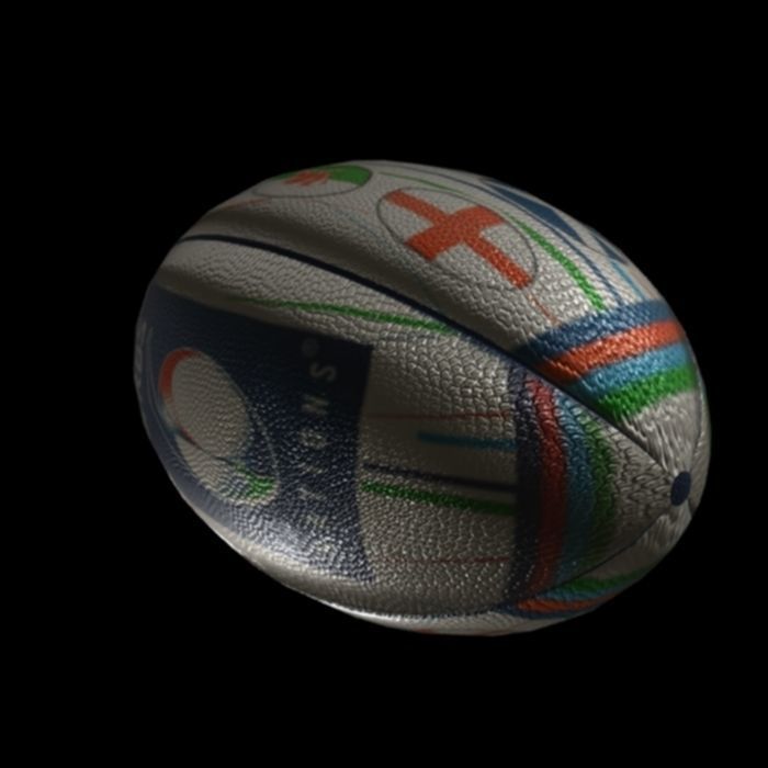 rugby ball six nations 3D model | CGTrader