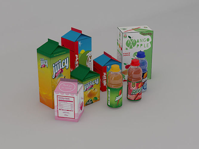 Drinks 3D model | CGTrader