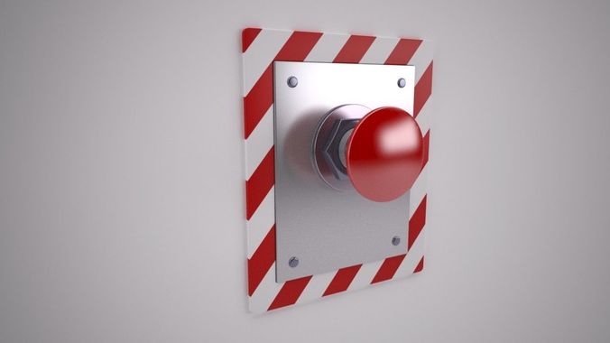 Push Button 3D model | CGTrader