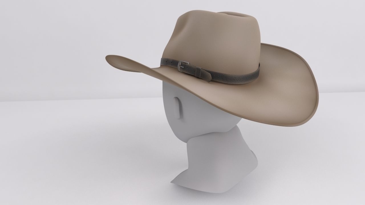 Stetson Cowboy Hat 3D model | CGTrader