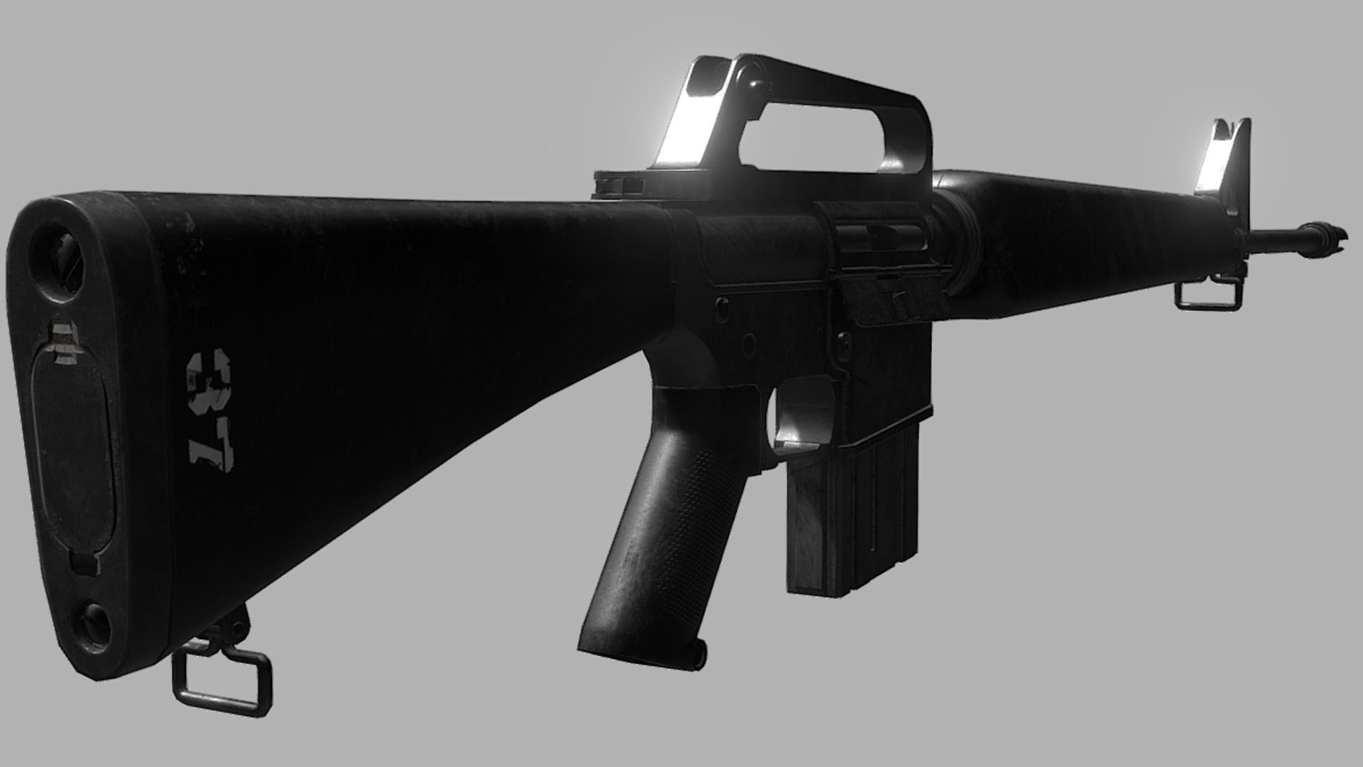3D model Colt ArmaLite AR-15 model 602 PBR Game-Ready VR / AR / low ...