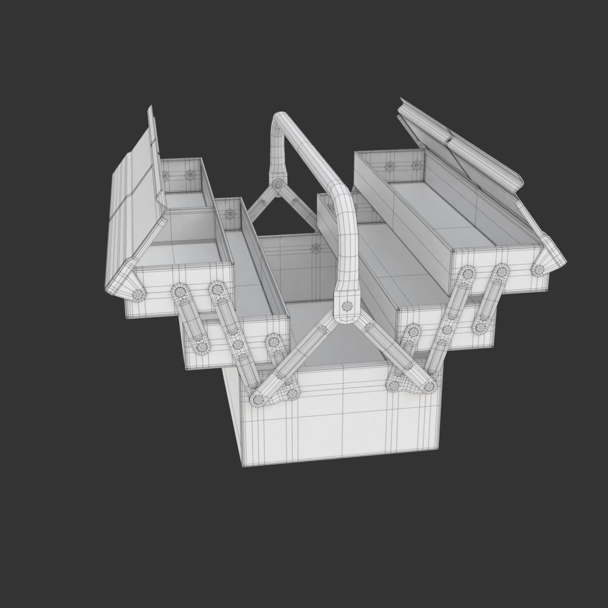 Cantilever Toolbox 3D model rigged | CGTrader