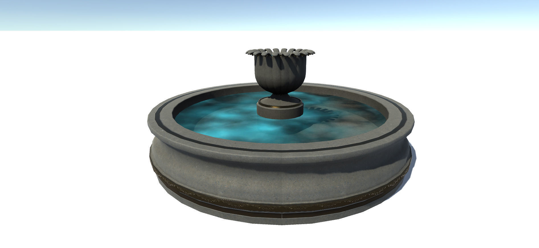 3D model Fountain Set 2 - Unreal - Unity VR / AR / low-poly | CGTrader