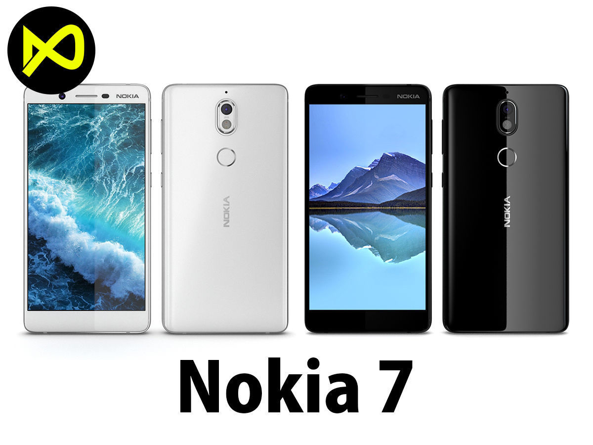 Nokia 7 Black And White 3D | CGTrader