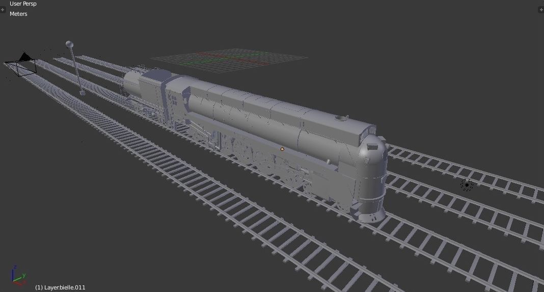 Streamlined Steam Locomotive and Tender - Vintage Train 3D model | CGTrader