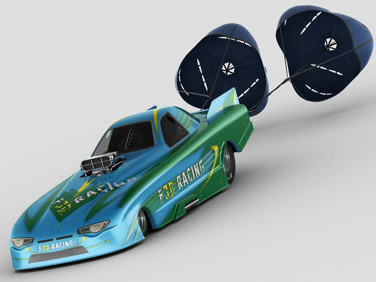 Dragster NHRA FunnyCar 3D model | CGTrader