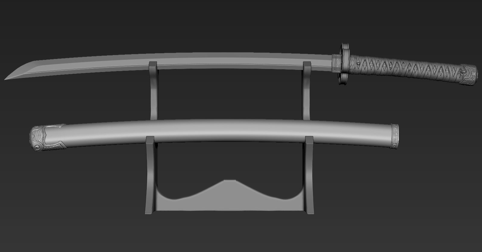 katana 01 free 3D model 3D printable | CGTrader