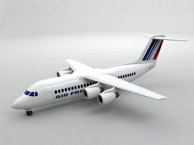 Avro RJ-100 - Air France 3D model | CGTrader