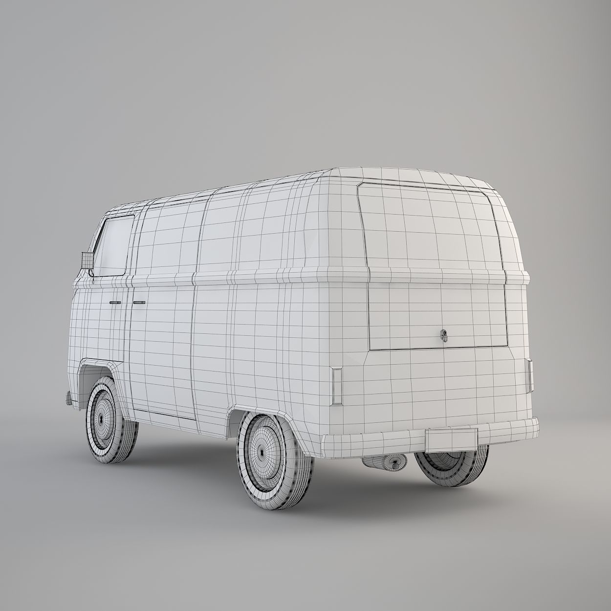 T2 Cartoon Van 3D model | CGTrader