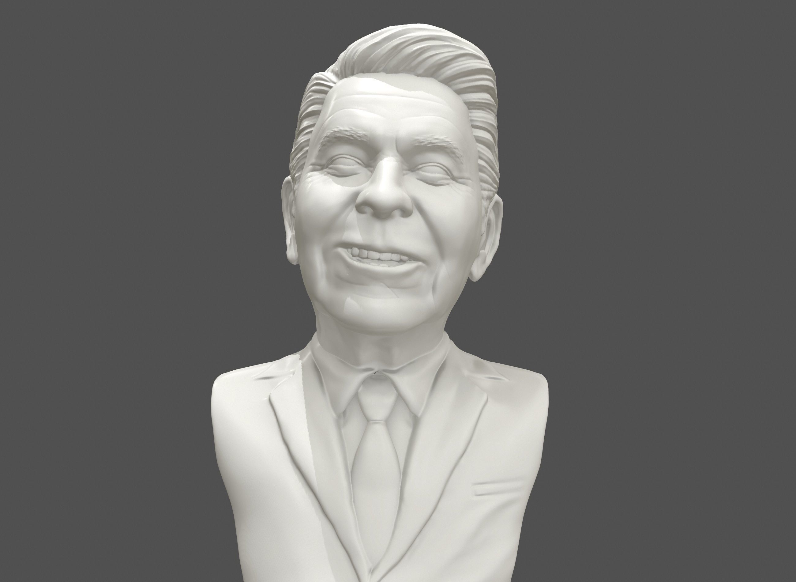 Ronald Reagan 3D printable portrait 3D model 3D printable | CGTrader