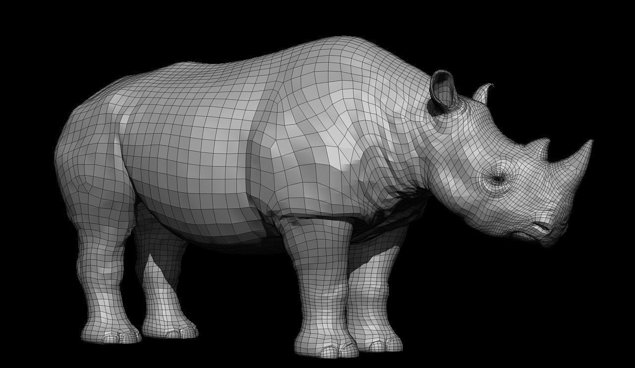 High Res Rhino 3D model | CGTrader