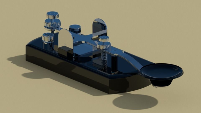 Morse Code Transmitter 3D model | CGTrader
