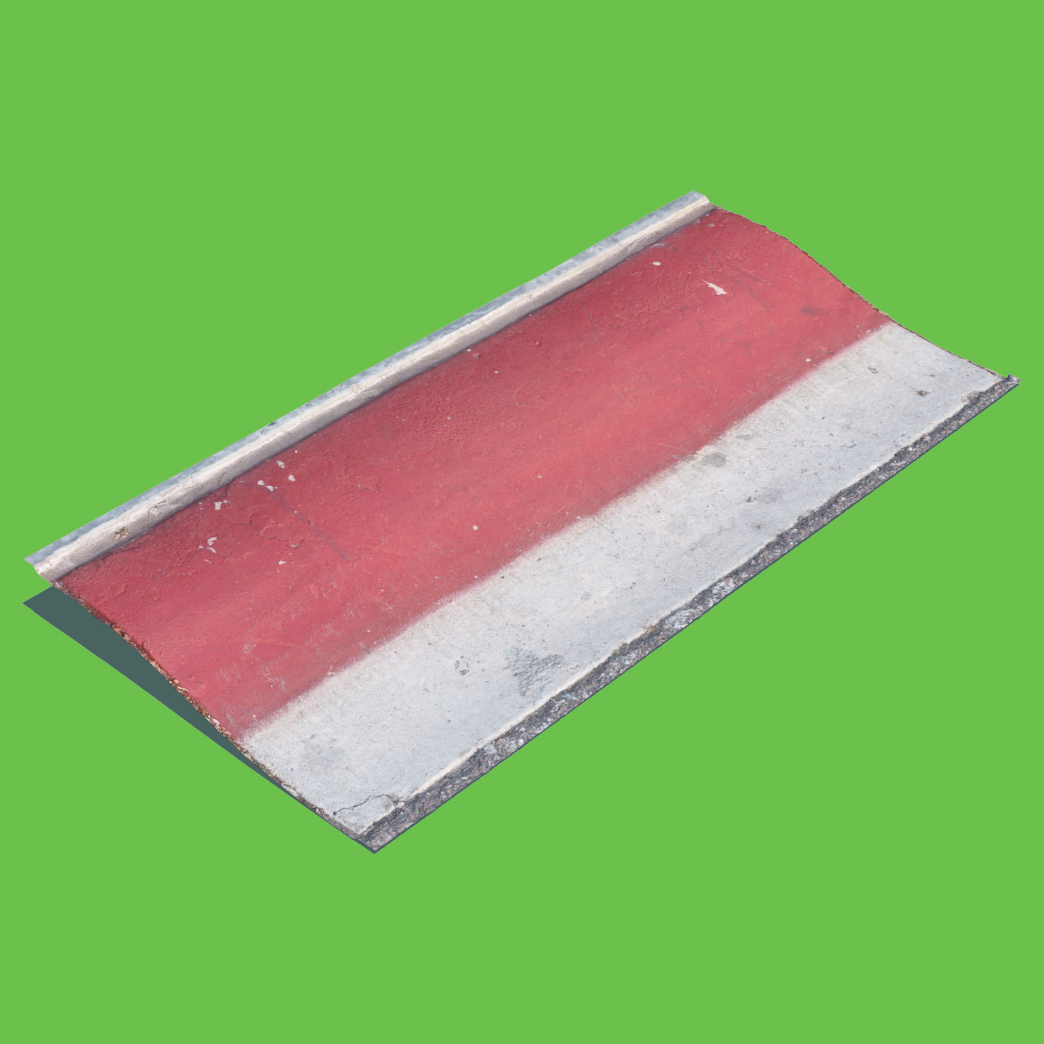 Smooth Red Curb 3D model | CGTrader