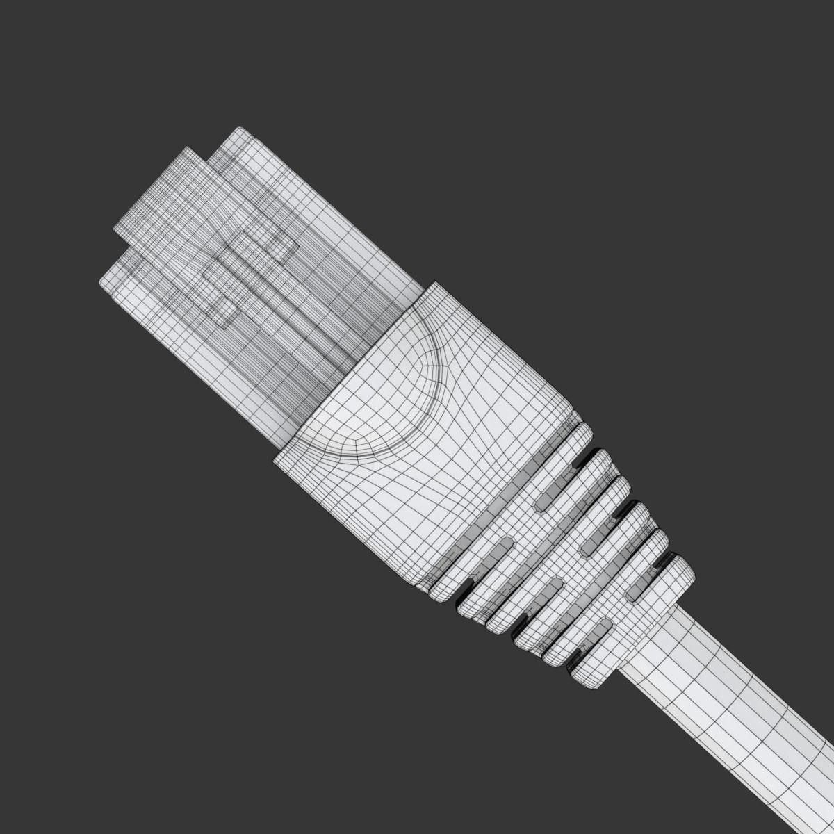 Ethernet RJ-45 Plug 3D model | CGTrader