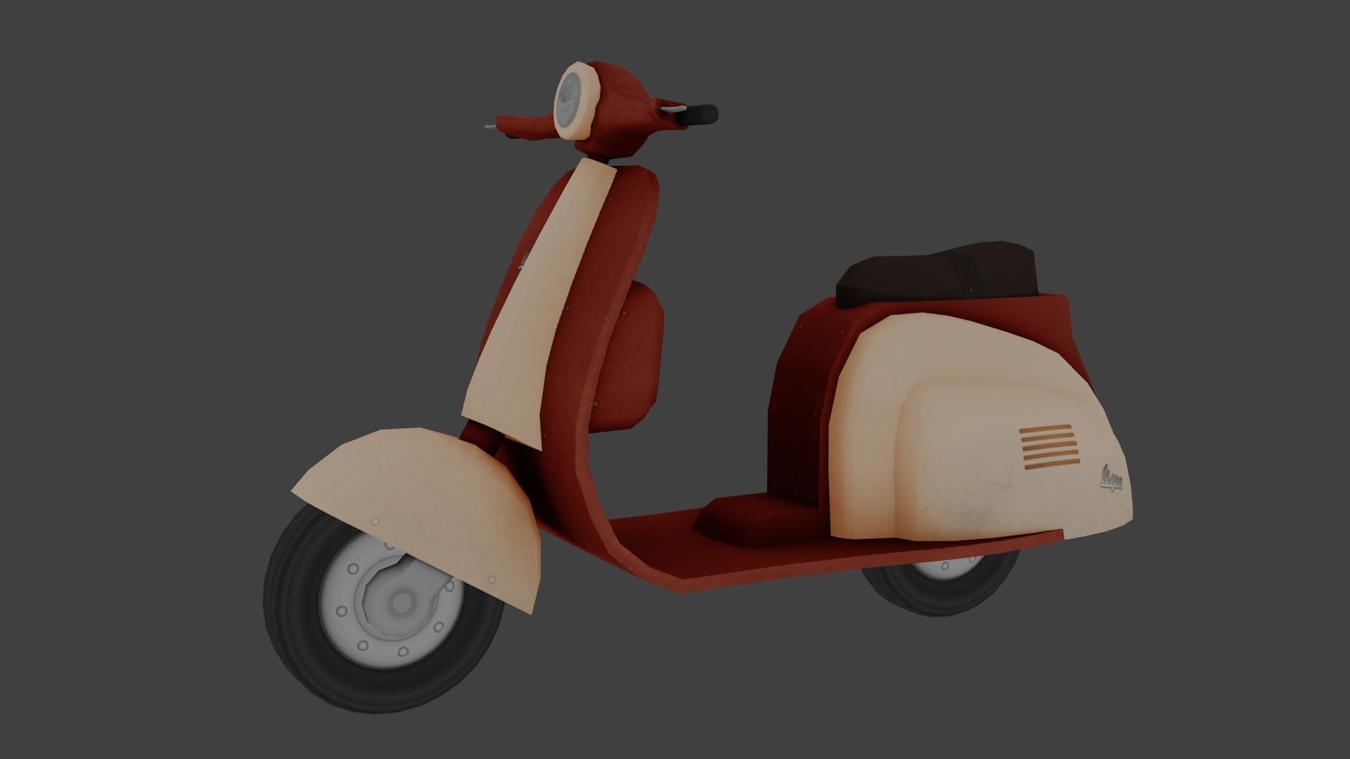 3D asset Cartoon scooter moped with animation | CGTrader