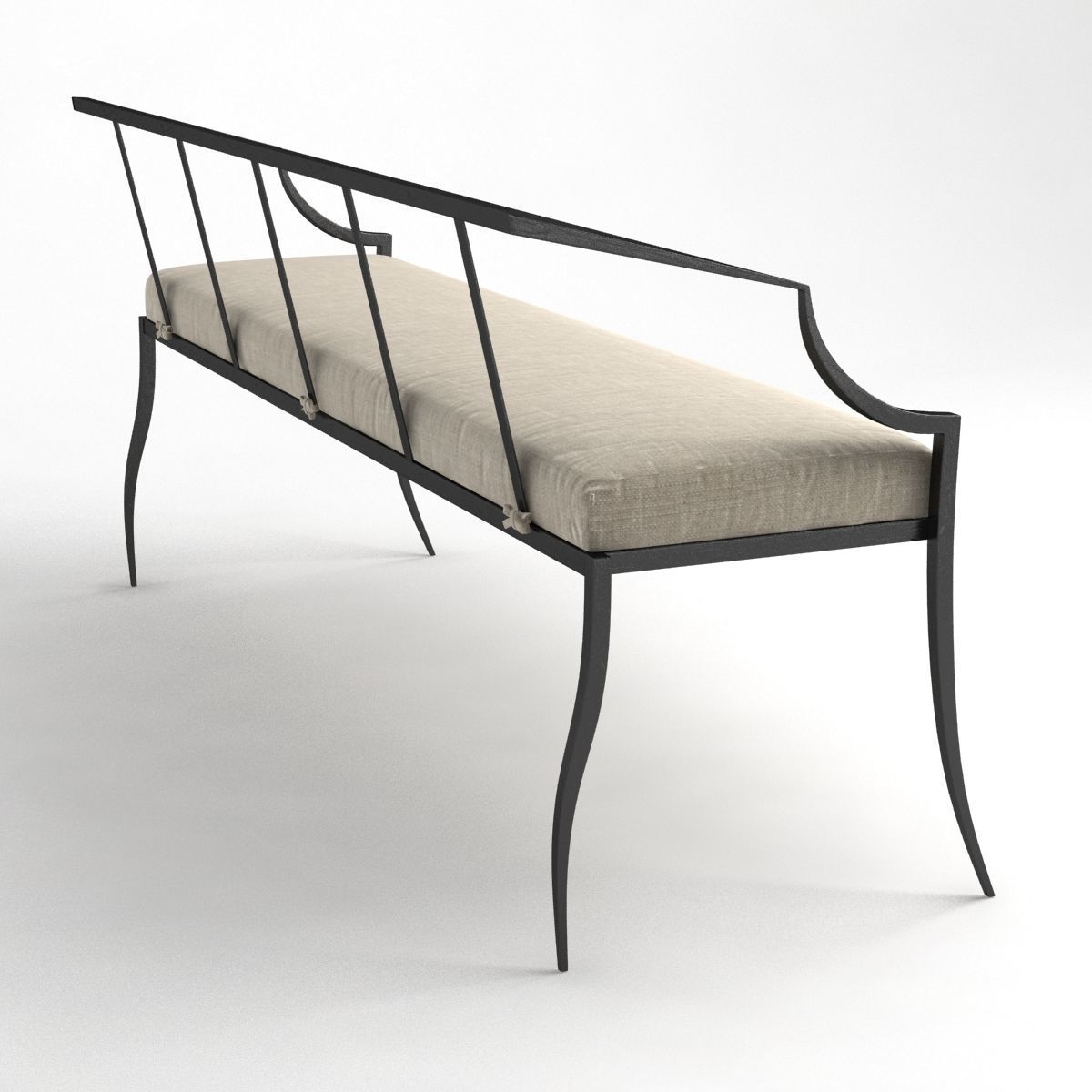 Arteriors lexi bench 3D model | CGTrader