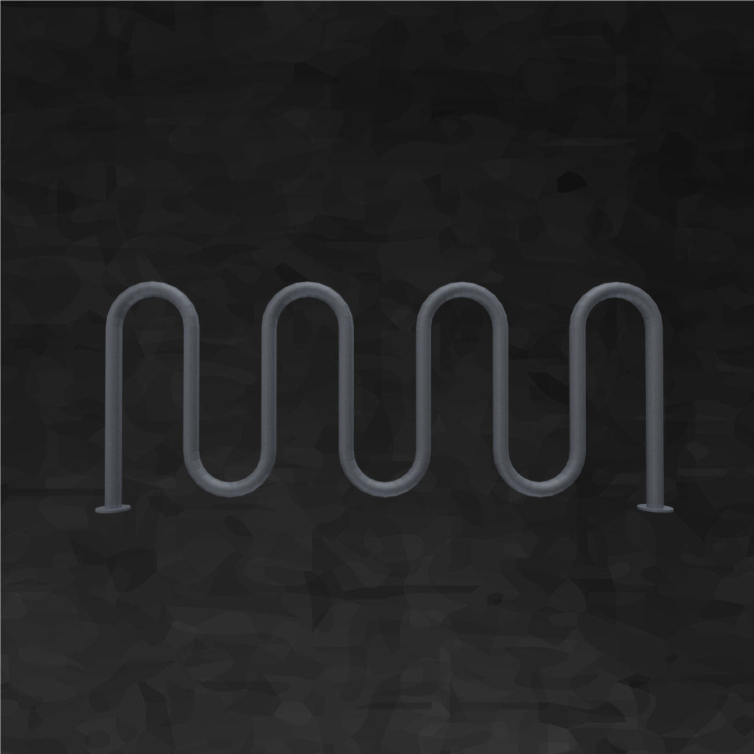 3D model Bike rack for any architectural project VR / AR / low-poly ...