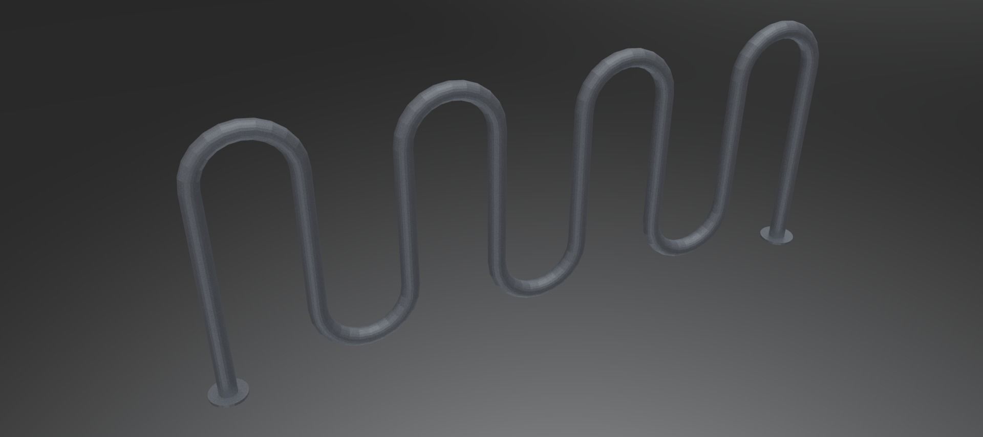 3D model Bike rack for any architectural project VR / AR / low-poly ...