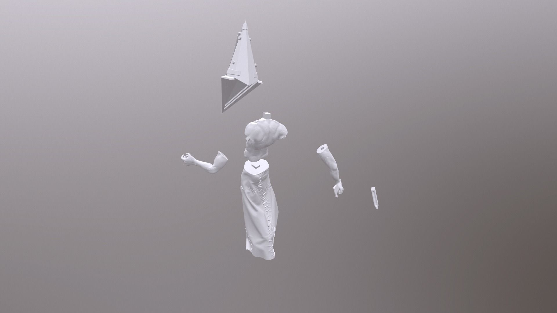 Pyramid head 3D model 3D printable | CGTrader