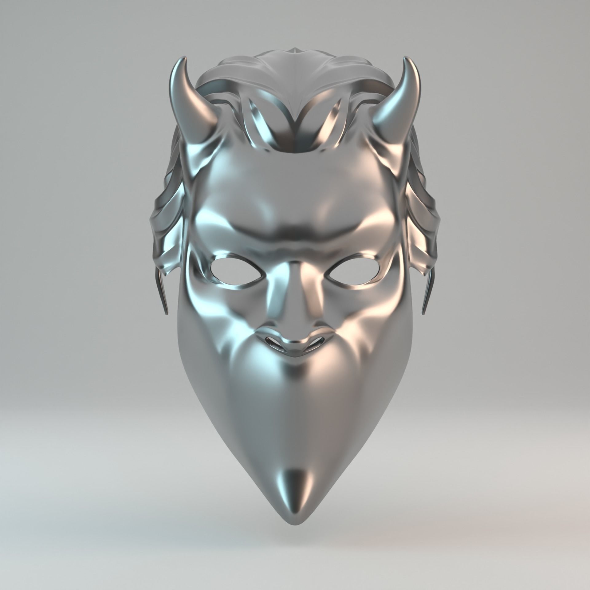 Ghost Nameless Ghoul Mask 3D model 3D printable | CGTrader