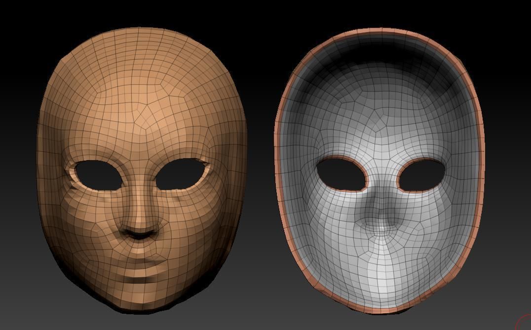 3D model Venetian Mask Girl VR / AR / low-poly | CGTrader