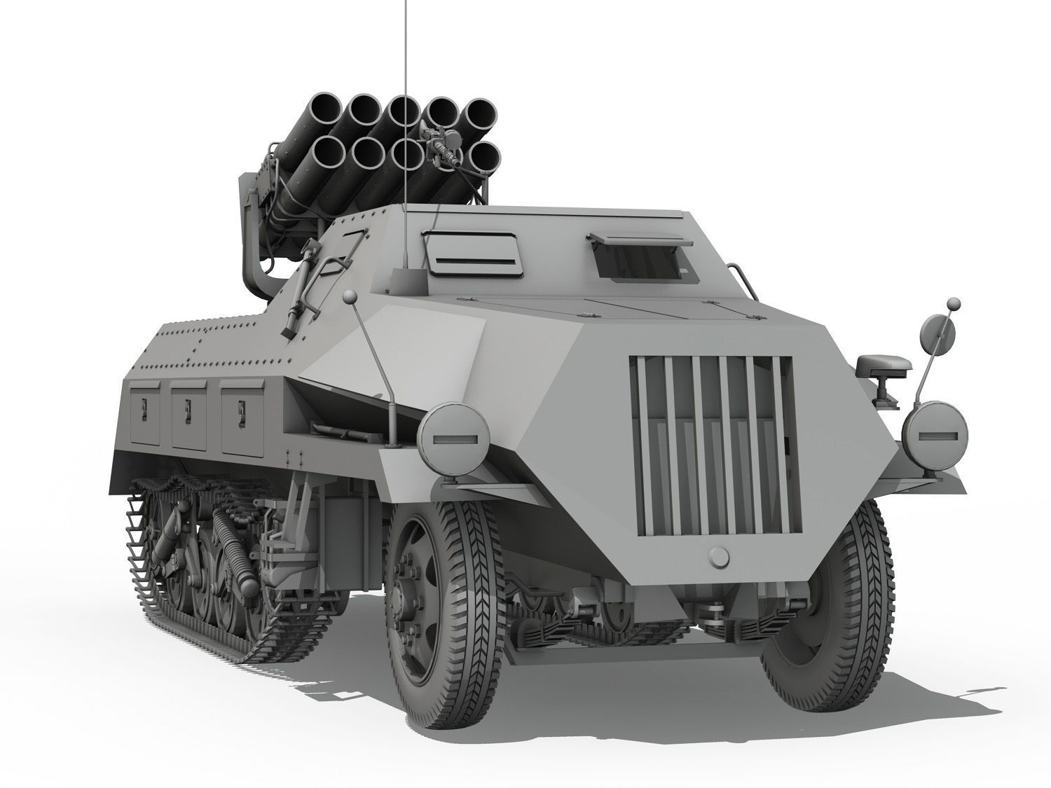 SDKFZ 4 - Panzerwerfer 42 3D model | CGTrader