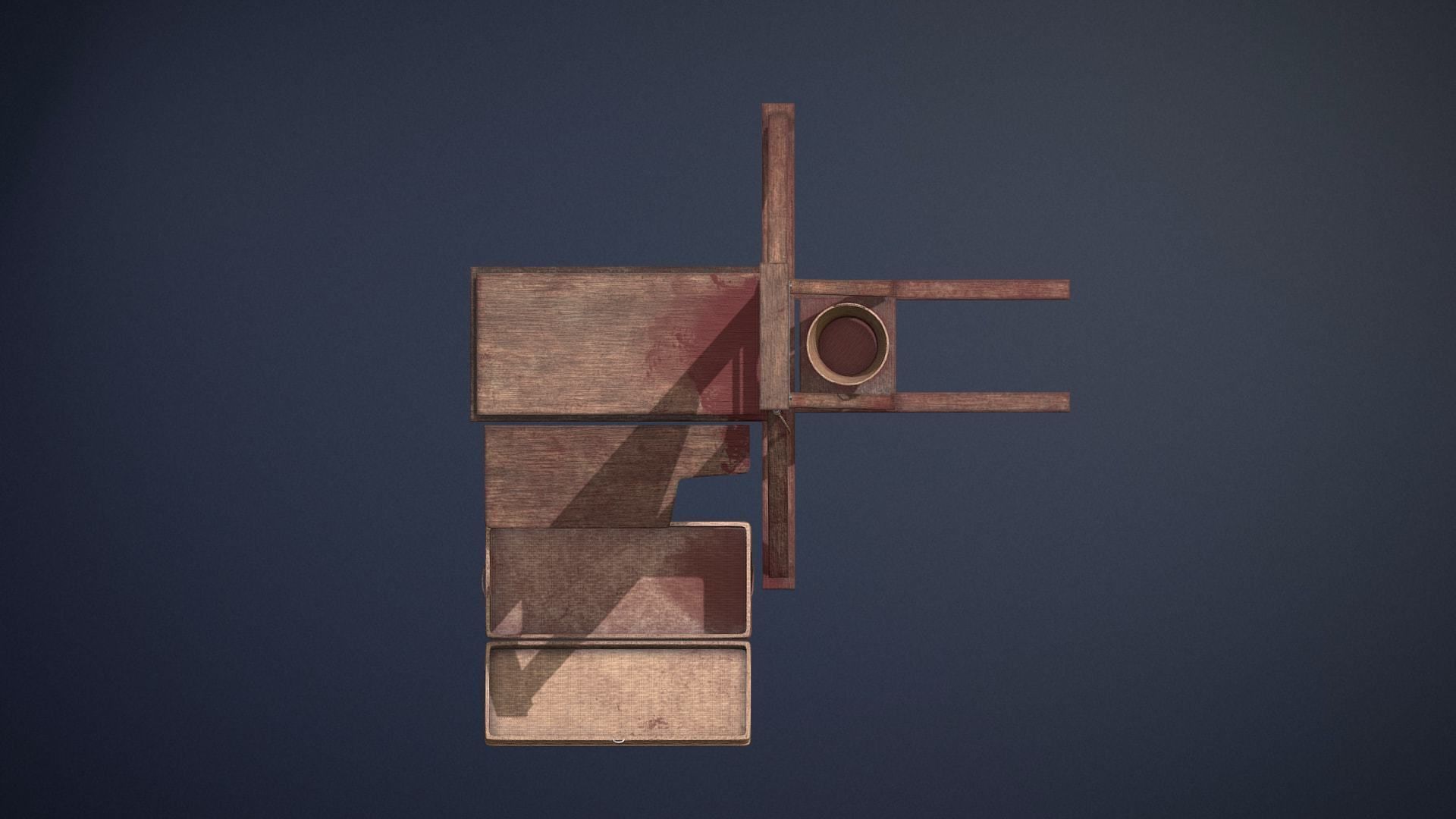 Guillotine game-ready asset free VR / AR / low-poly 3D model | CGTrader