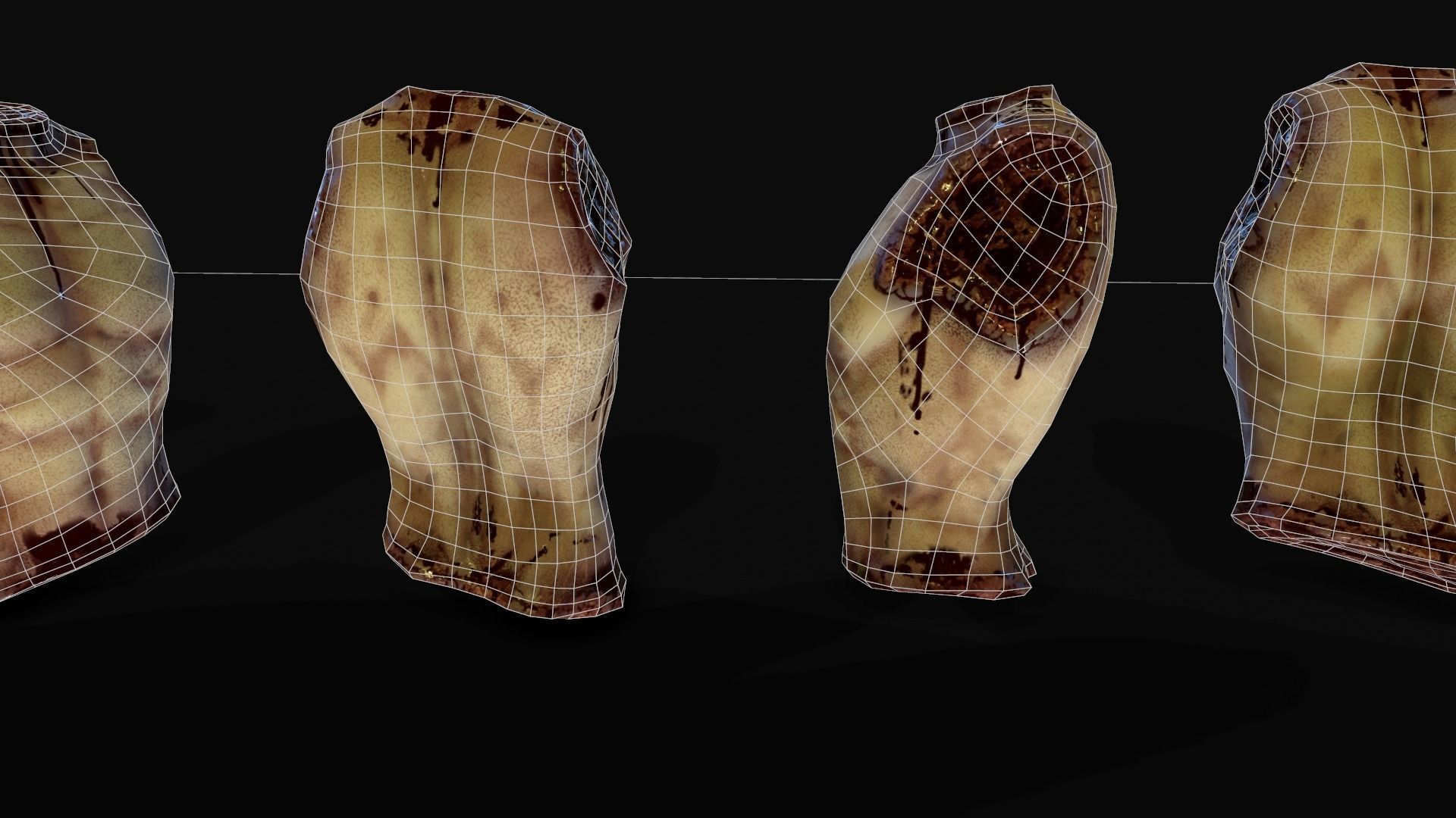 3D model Mutilated creepy human body VR / AR / low-poly | CGTrader