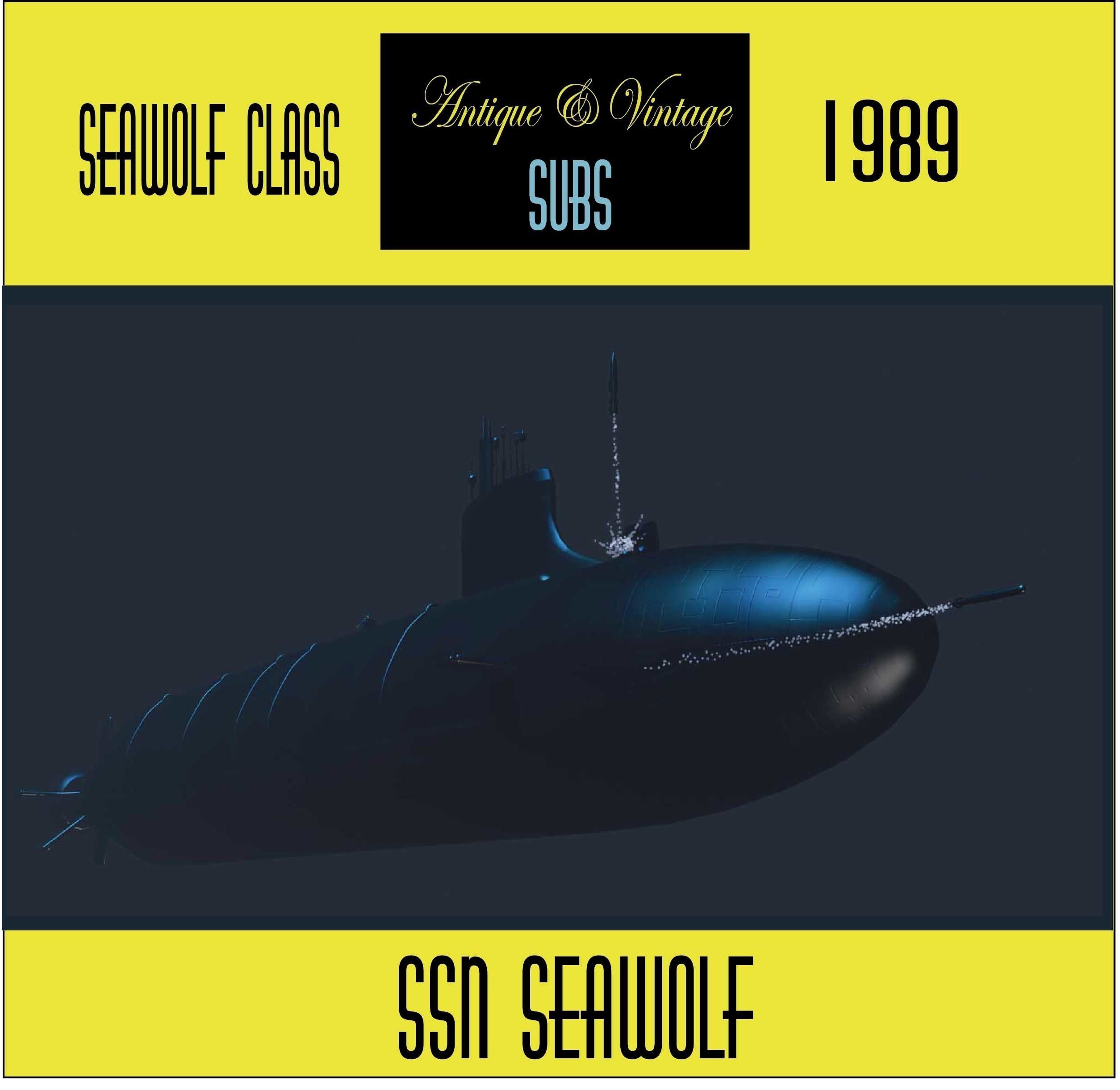 SSN SEAWOLF sub model 3D model | CGTrader