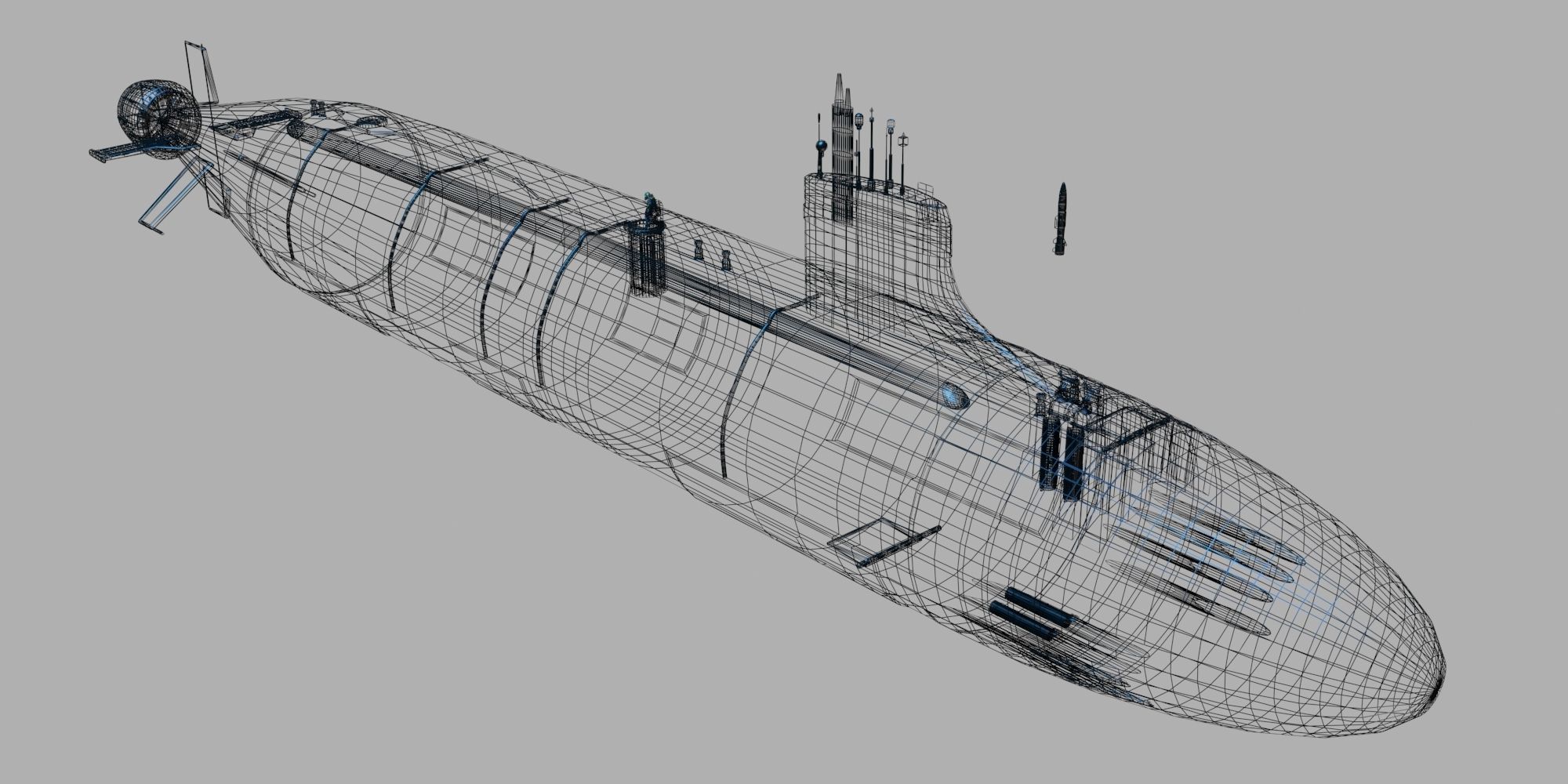SSN SEAWOLF sub model 3D model | CGTrader