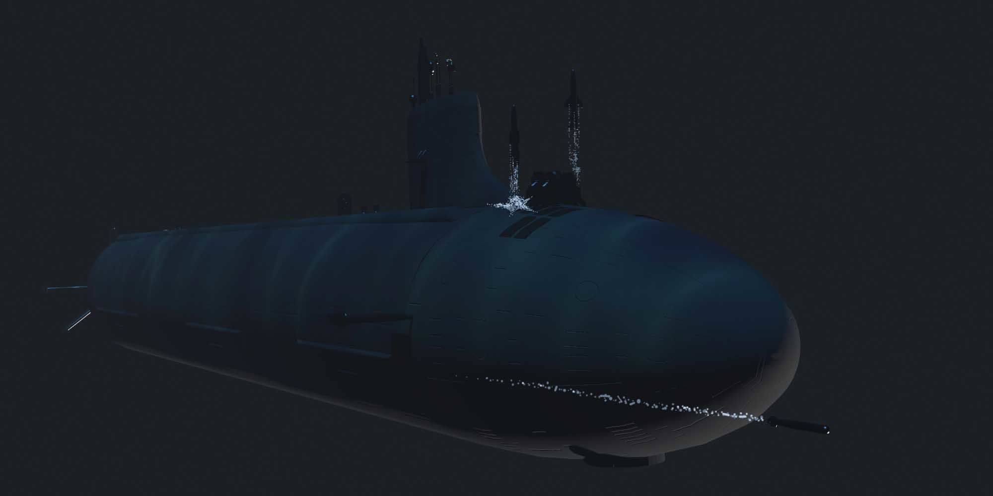 Virginia Class sub model 3D model | CGTrader