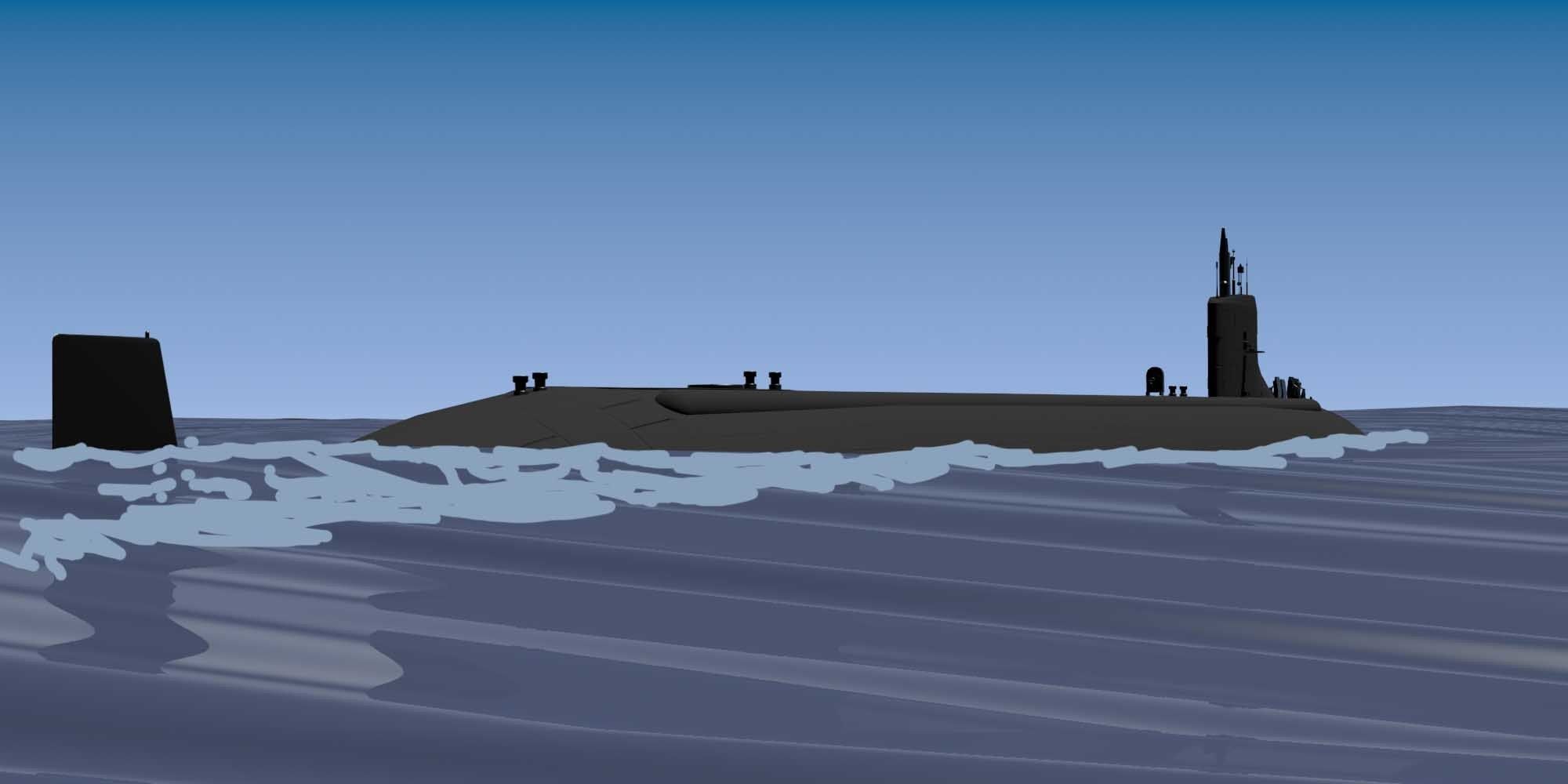 Virginia Class sub model 3D model | CGTrader