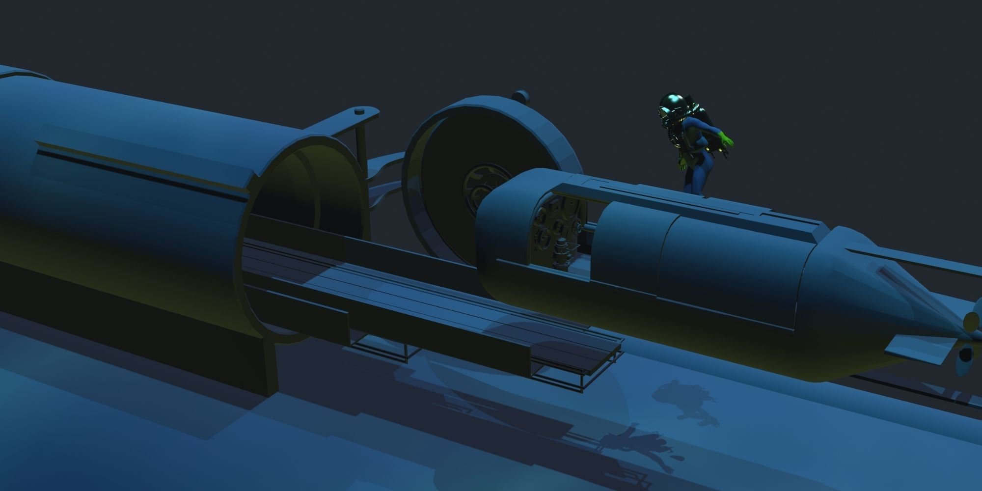 Virginia Class sub model 3D model | CGTrader