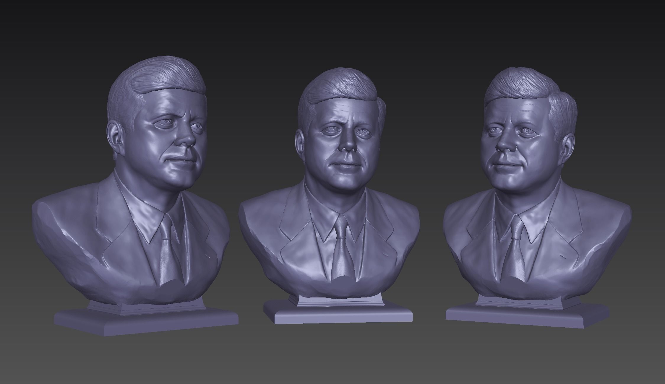 John Fitzgerald Kennedy 3D model 3D printable | CGTrader