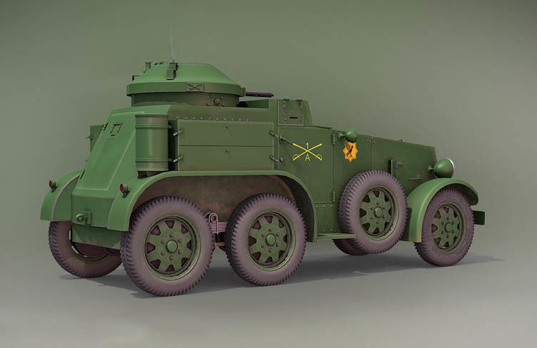 Cunningham combat car M1 USA 1932 3D model | CGTrader