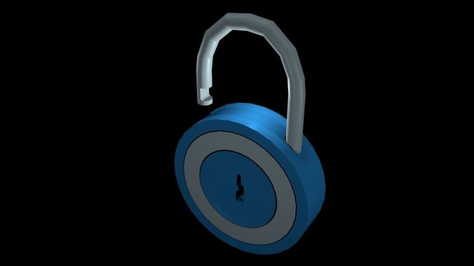 3D model Low poly round lock VR / AR / low-poly | CGTrader