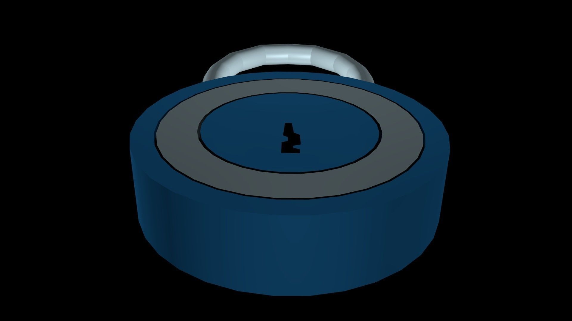 3D model Low poly round lock VR / AR / low-poly | CGTrader