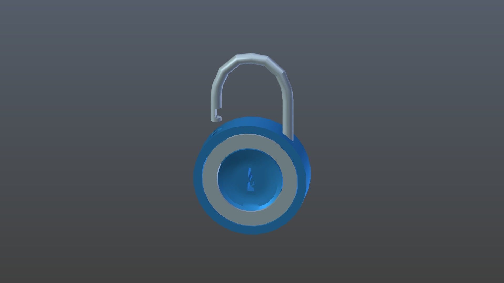 3D model Low poly round lock VR / AR / low-poly | CGTrader